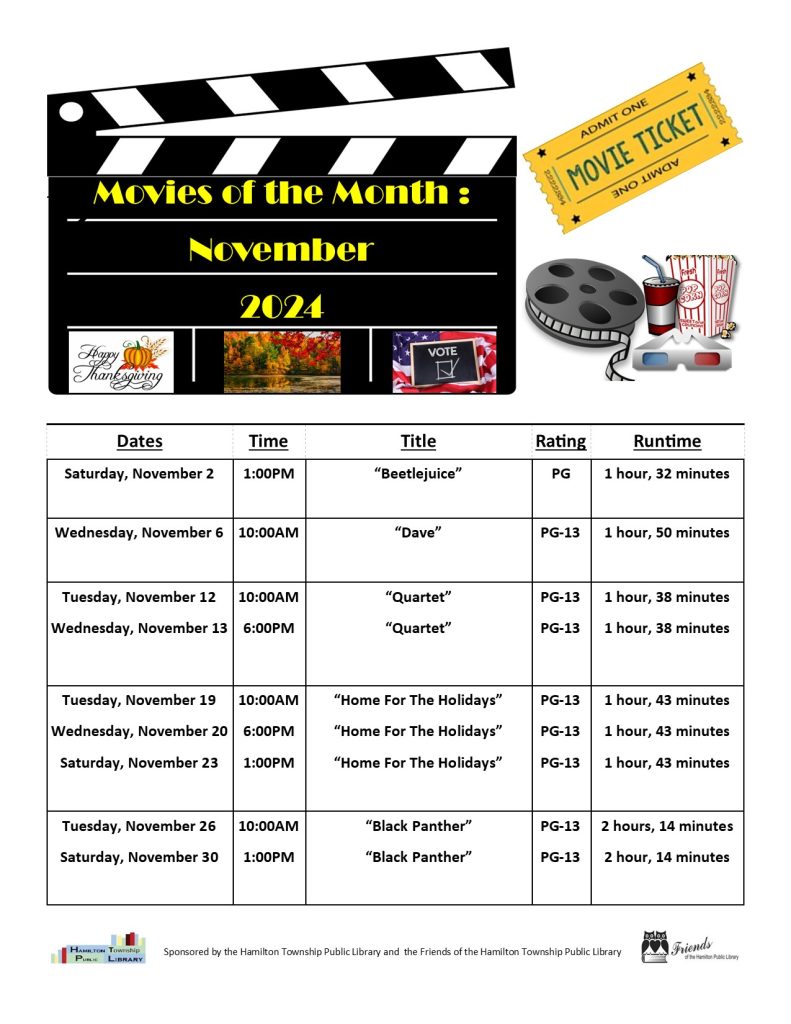 Hamilton Township Public Library – HAMILTON, NJ (609) 581-4060